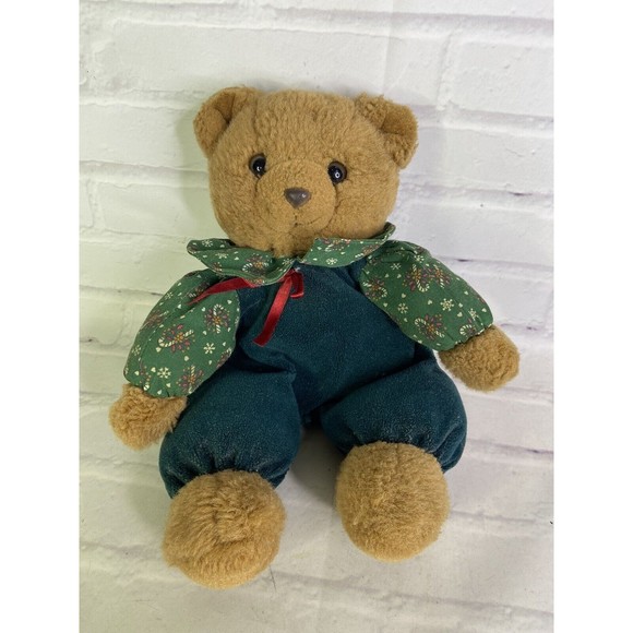 Russ | Toys | Vintage Russ Berrie Bunky Christmas Bear Plush Stuffed ...